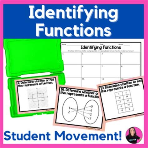 Identifying Functions Task Cards Printable And Digital Activity By Math