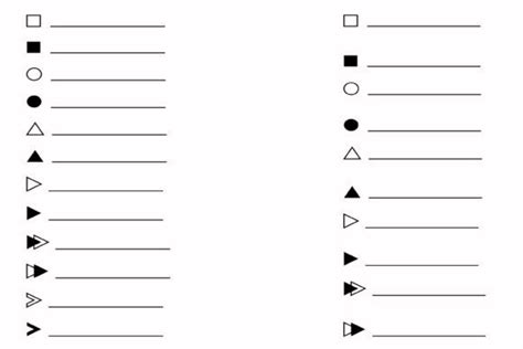 Bullet Point Line Art Collection Graphic By Manolache Creative Fabrica