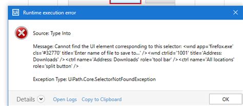 Cannot Find Element No Error In Selector Editor Help Uipath