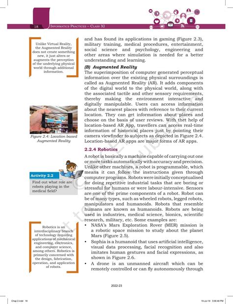 Ncert Book For Class 11 Informatics Practices Chapter 2