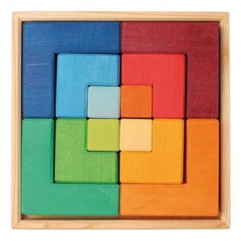 Grimms Medium Square Puzzle With Booklet The Creative Toy Shop
