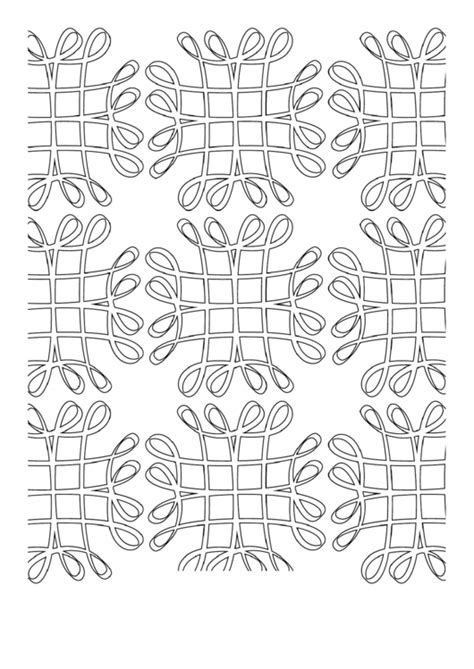 Grid Adult Coloring Page Printable Pdf Download