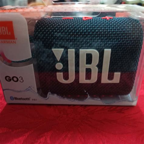 New Sealed JBL Harman Go 3 Portable Bluetooth Waterproof Speaker Blue Red B10