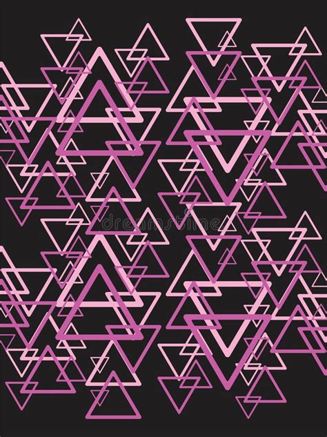 Purple Color Triangle Seamless Pattern Cdr X6 Stock Vector Illustration Of Shapes Decor