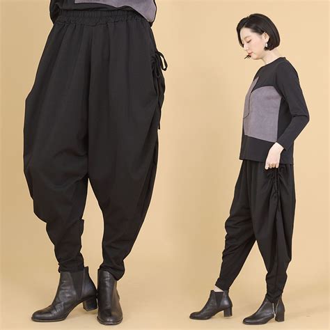 포스티 옆셔링 끈 기모 여성 가을 겨울 밴딩 몸빼 배기 바지 팬츠 P11133