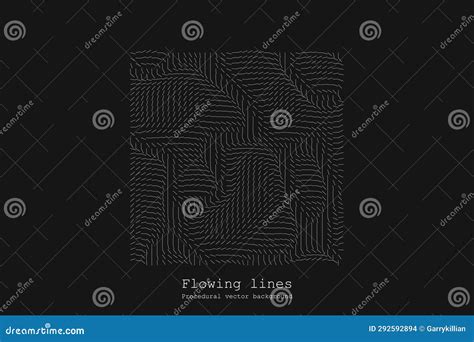 Abstract Line Matrix Pattern Noise Flow Dynamic Stock Vector