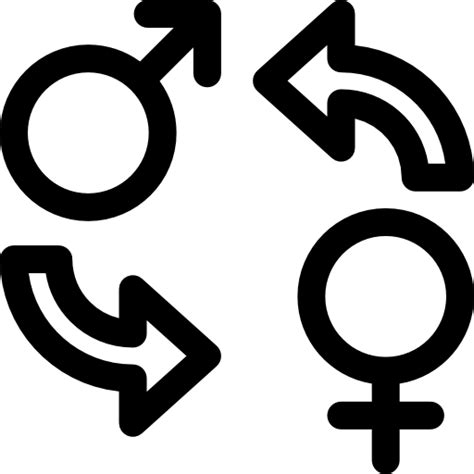 Sex Change Basic Rounded Lineal Icon
