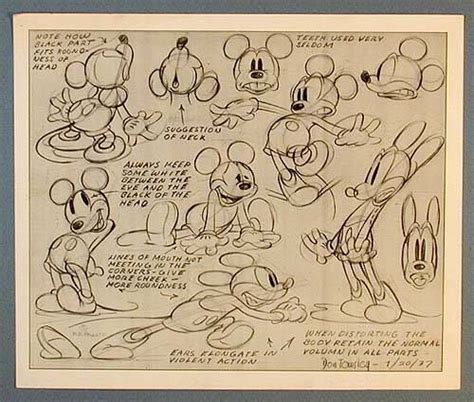 Image Result For Mickey Mouse Model Sheet Cartoon Character Design
