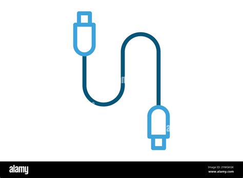 Cable Icon Line Icon Style Icon Related To Technology It Architecture Elements Vector