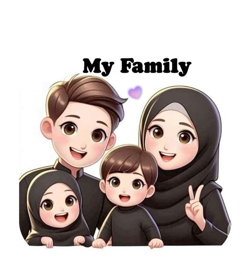 Foto Kartun Keluarga