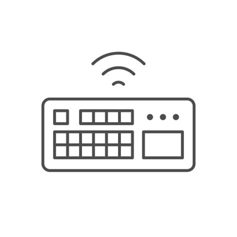 Computer Keyboard Outline Vector Images Over