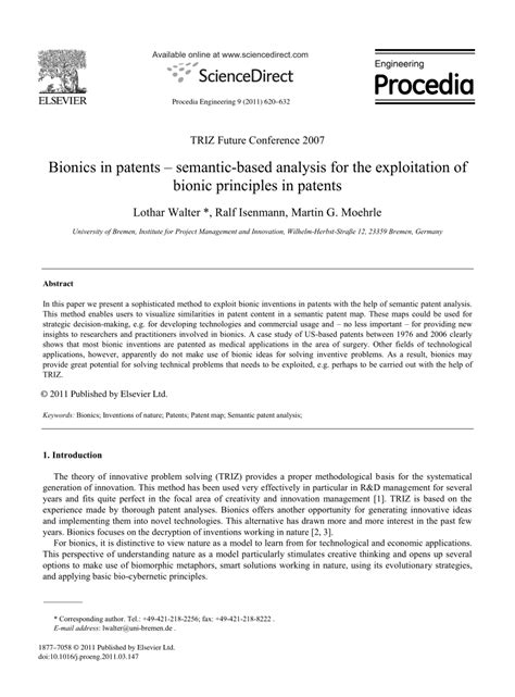 pdf bionics in patents semantic based analysis for the exploitation