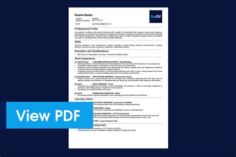 The Best CV Format To Get Hired With Examples TopCV
