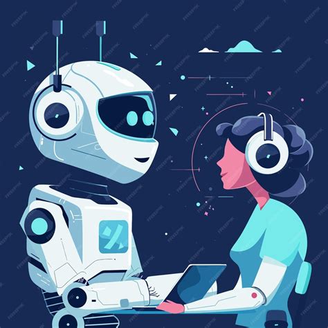 Tinypeoplechattingwithchatbotoncomputer Premium Ai Generated Vector