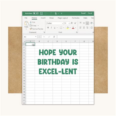 Birthday Card Excel Etsy Birthday Card Excel Etsy