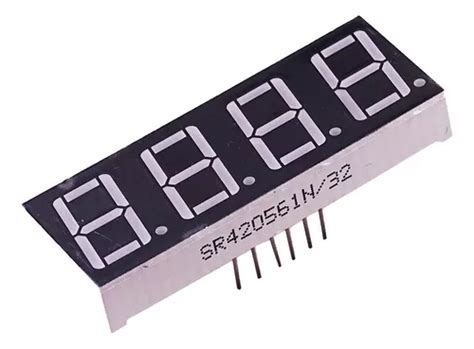 Display 7 Segmentos 4 Dígitos Cátodo 056 Pulgadas Arduino Cuotas Sin