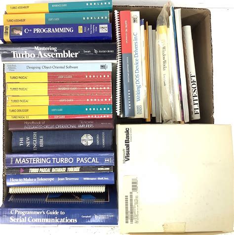 lot vintage computer programming books pascal