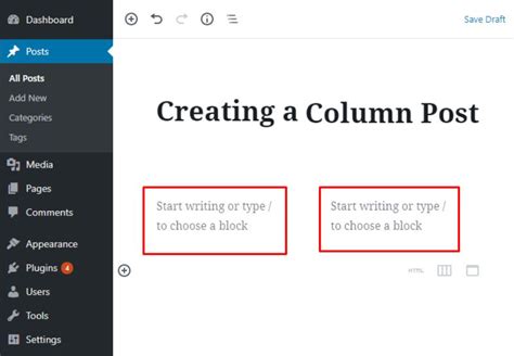 How To Make Columns In Wordpress Quickly And Easily