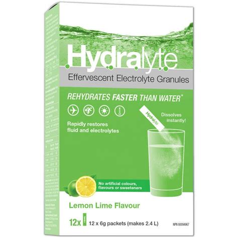 Hydralyte Electrolyte Granules 12 X 6g Packets