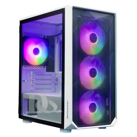 Vỏ Case Techware Forge M White No Fan M Atx