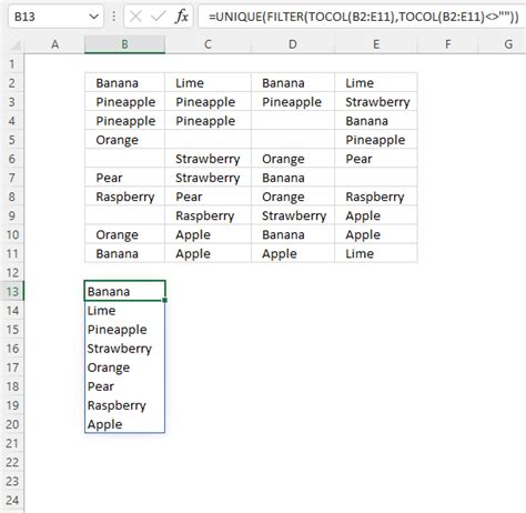How To List Unique Distinct Values Sorted By Frequency