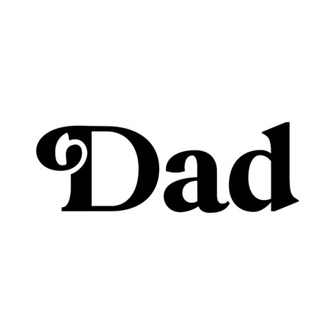 Dad Modern Vintage Font Svg Png Birthday Fathers Day Etsy