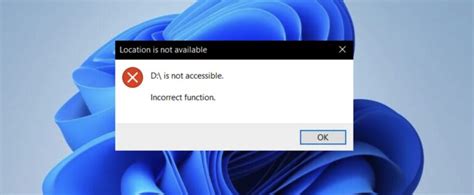 How To Fix Drive Is Not Accessible Incorrect Function Error