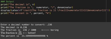Converting Fractions And Decimals Python The Freecodecamp Forum