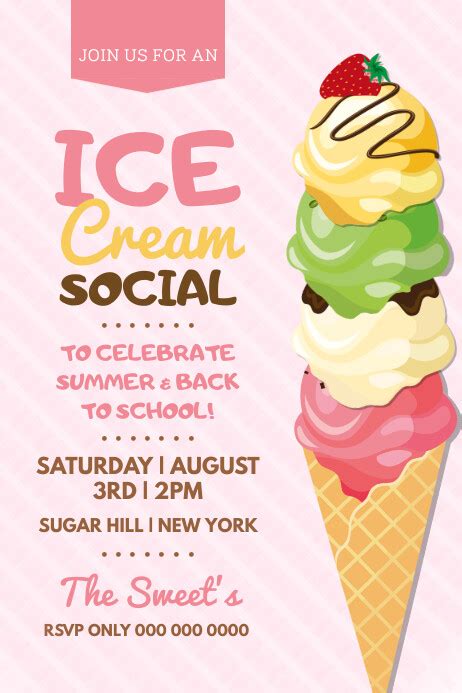 Customize Ice Cream Yard Sign Templates Postermywall