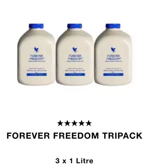 Forever Living Aloe Vera Gel Freedom Drink 3 Bottles Tripack £6200