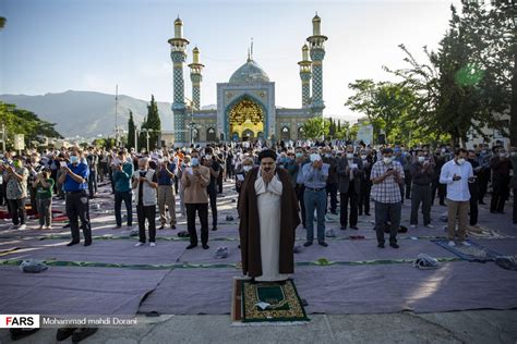 نماز عید فطر 1400 امامزاده پنج‌تن لویزان خبرگزاری فارس