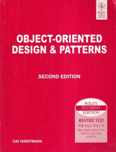 Second Hand Book Object Oriented Design And Patterns Wiley