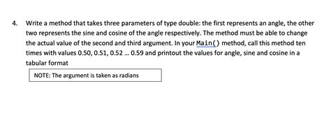 Solved Write A Method That Takes Three Parameters Of Type Chegg
