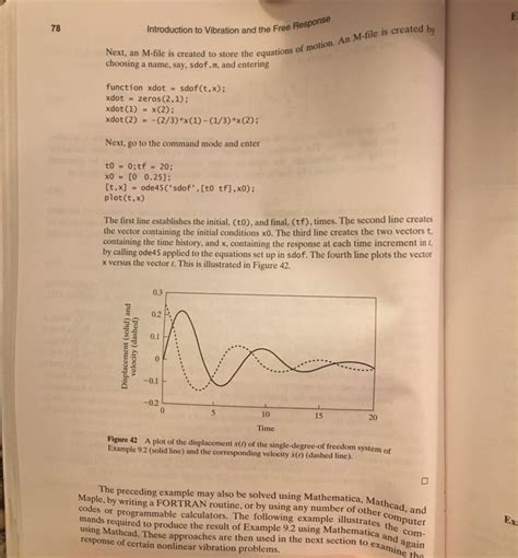solved consider the damped system of example 1 9 2 in text