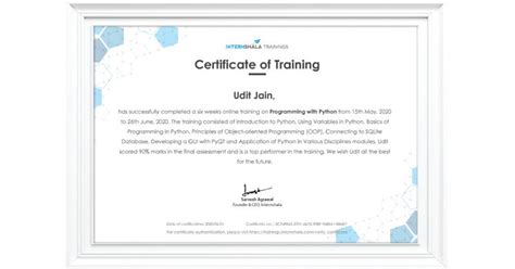 Udit Jain On Linkedin Training Internshala Internshalatraining