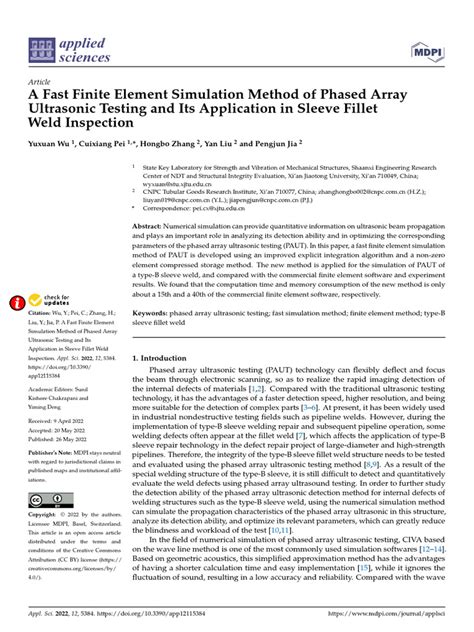 A Fast Finite Element Simulation Method Of Phased Array Ultrasonic