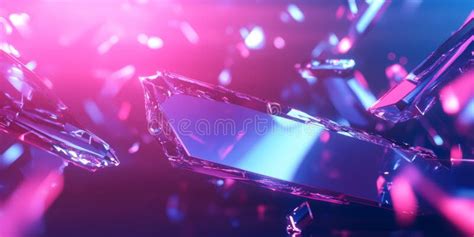 Dynamic 3d Abstract Background Array Crystalline Shards Levitating Mid