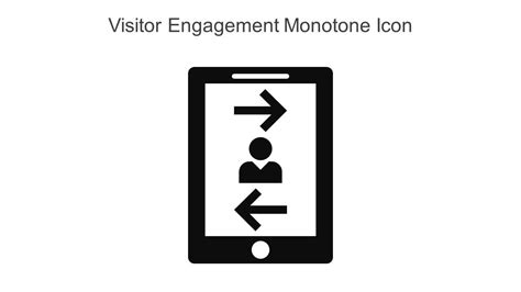 Visitor Engagement Monotone Icon In Powerpoint Pptx Png And Editable Eps Format Ppt Example