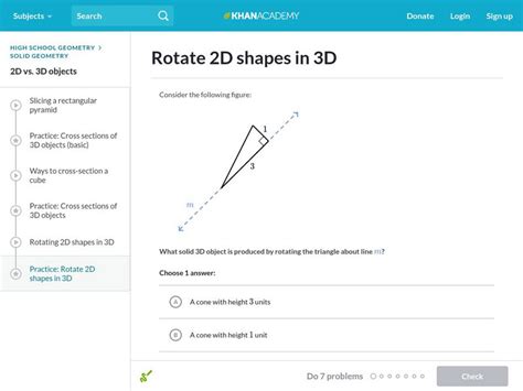 Khan Academy Rotate 2 D Shapes In 3 D Unknown Type For 9th 10th