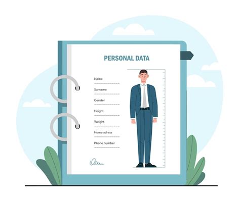 Premium Vector Personal Data Concept