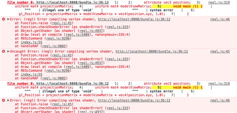 Improving Glsl Syntax Error Reporting · Issue 468 · Regl Projectregl