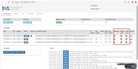 replication manager 启动不正常，日志一直报debug · issue 261 · signal18