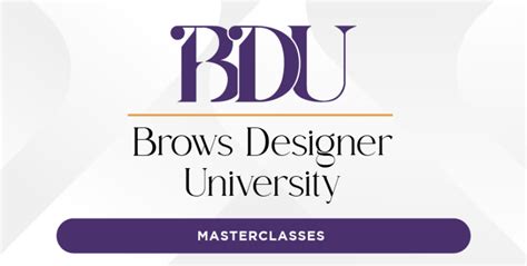 Bdu Masterclasses Brows Designer