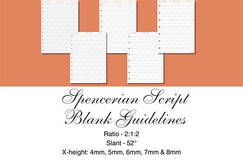 Spencerian Script Blank Guidelines Graphic By An Inkling Of Curry