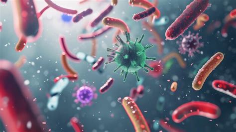 Premium Photo An Abstract Depiction Featuring Bacteria Probiotics Grampositive Bacteria And