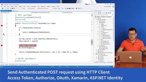 Authenticated Post Request From Xamarin Forms Youtube