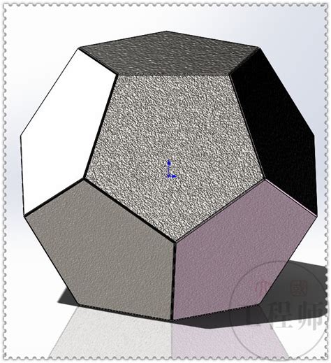用solidworks建模一个正十二面体，然后转换为钣金 阵列