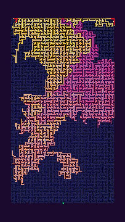 A Pathfinding Algorithm Solving A Maze Godot Pridemonth Pansexual Youtube