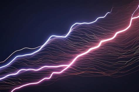 Premium Photo Computer Graphics Of Lines With Lightning High Quality Illustration Lightning