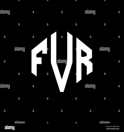 Fvr Letter Logo Design With Polygon Shape Fvr Polygon And Cube Shape